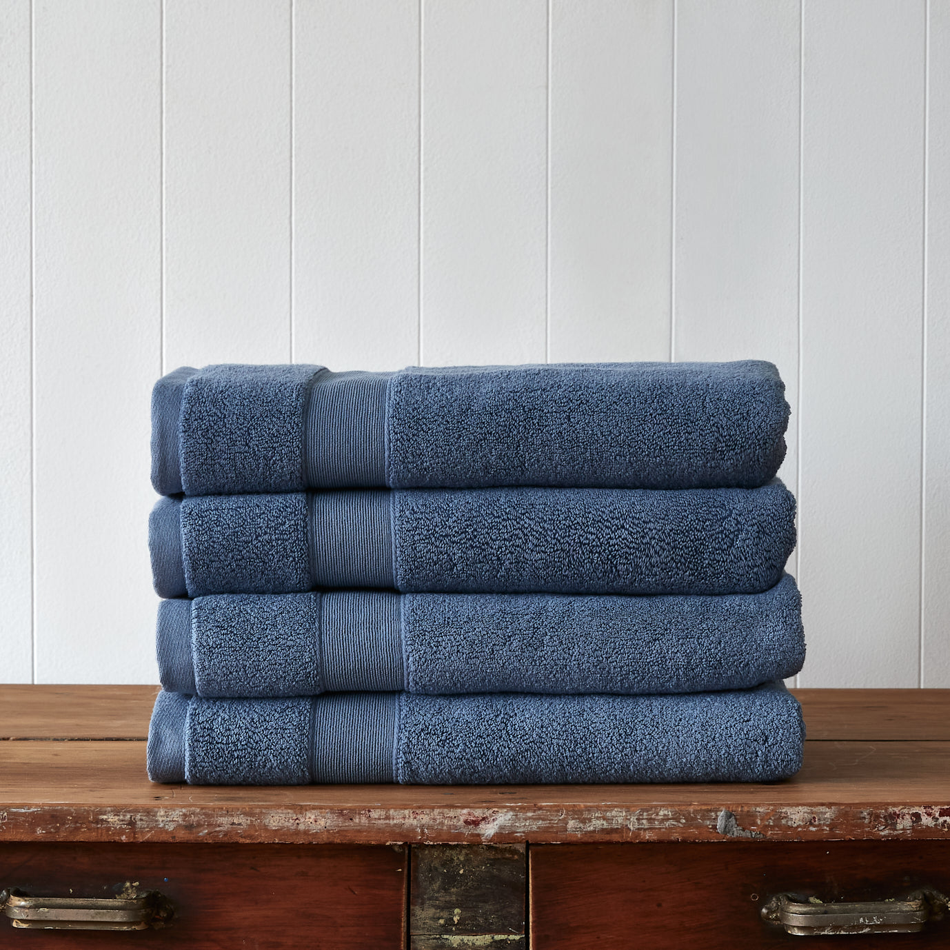 Mid Blue Bath Towels – Montauk